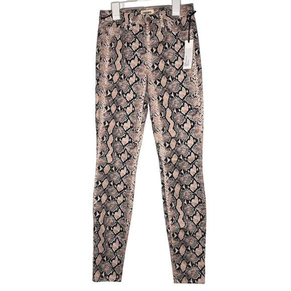 L'AGENCE | Jeans | Lagence Marguerite Paloma Python Snake Skin Print High Rise Skinny Jeans Tan ...